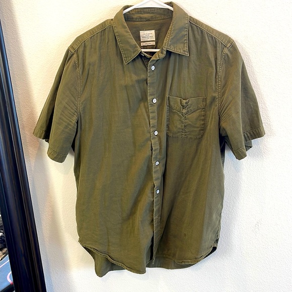 rag & bone | Shirts | Rag Bone Short Sleeve Military Olive Large | Poshmark